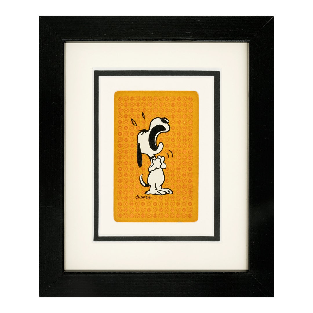 Snoopy Emotional Vintage Snoopy Playing Card Picture - Etsy