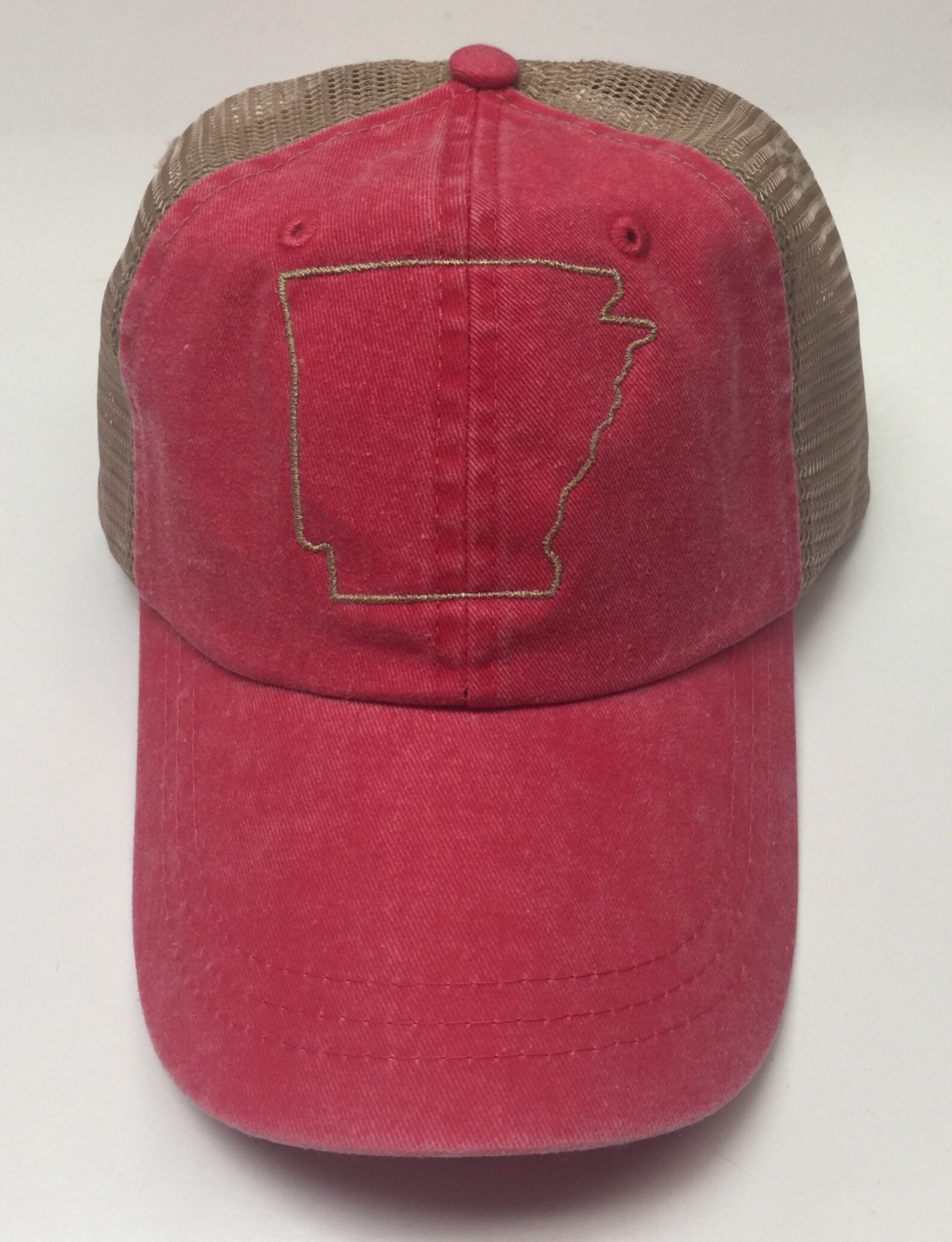 State Outline Embroidered Hats - Etsy