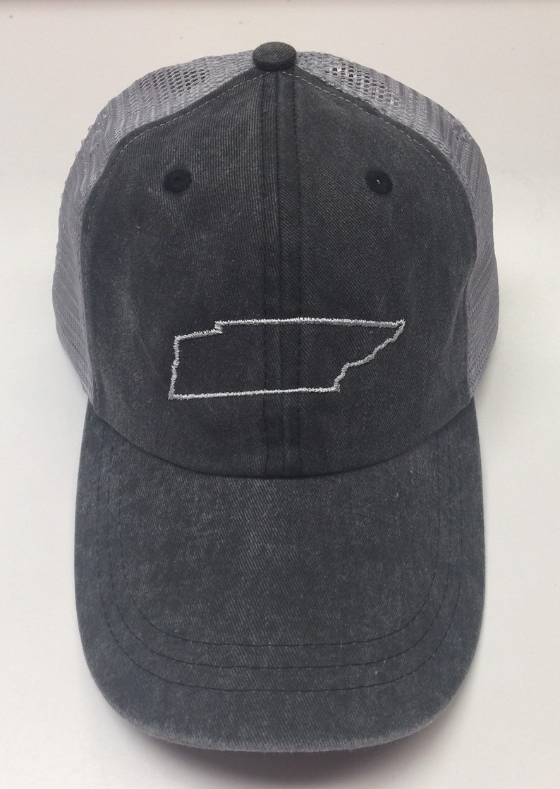 State Outline Embroidered Hats | Etsy