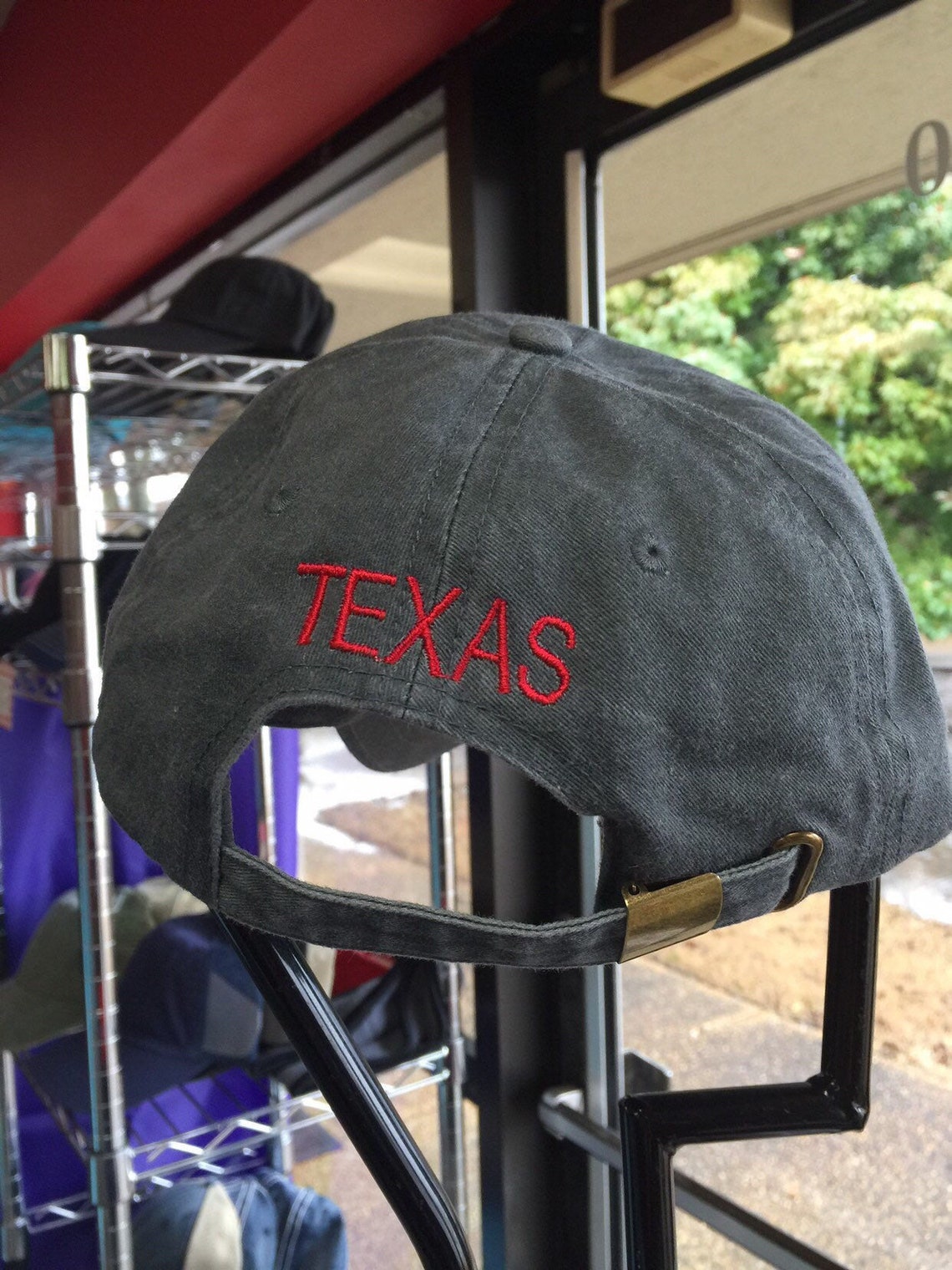 State Outline Embroidered Hats - Etsy