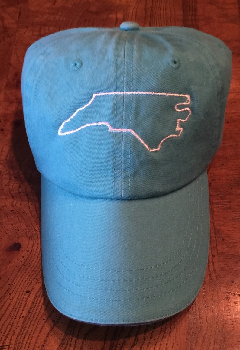 State Outline Embroidered Hats | Etsy