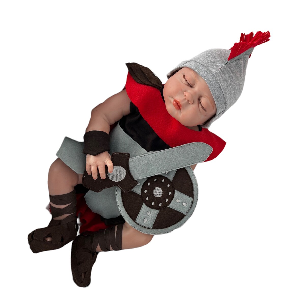 Newborn Gladiator Costume: Baby Halloween Outfit, Photo Prop - Etsy