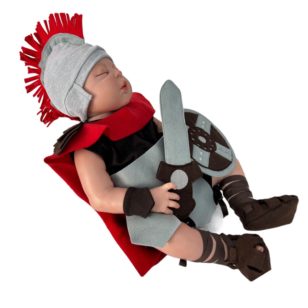 Newborn Gladiator Costume: Baby Halloween Outfit, Photo Prop - Etsy