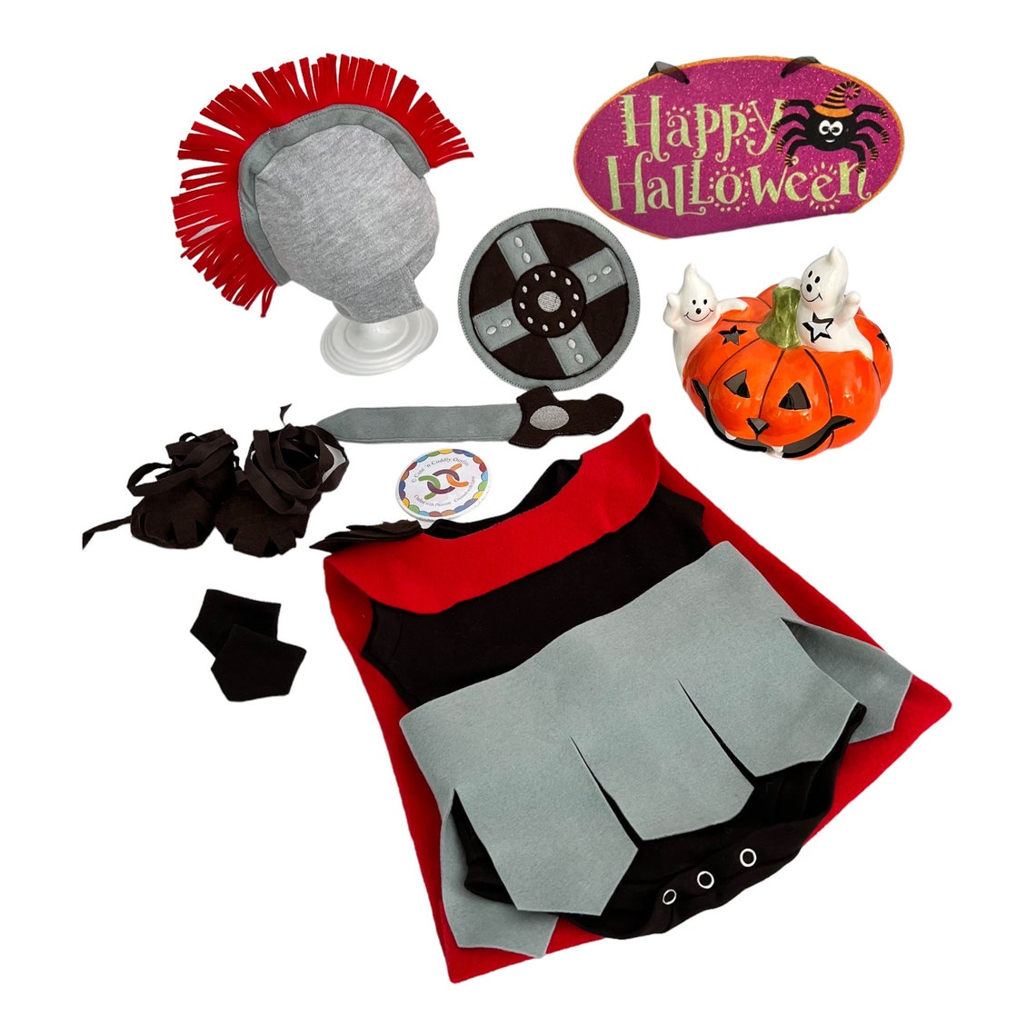 Newborn Gladiator Costume: Baby Halloween Outfit, Photo Prop - Etsy