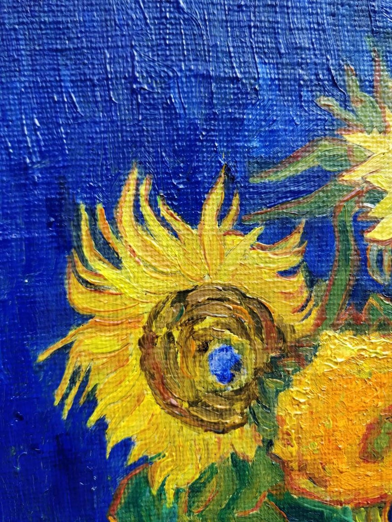 Sunflower Painting , Vincent Van Gogh Art , Sunflower Art , Van Gogh ...