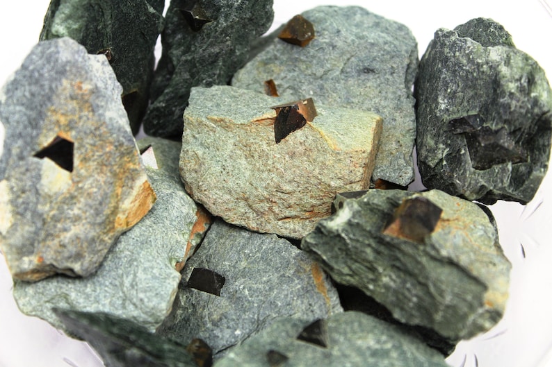 Magnetite Crystal in Talc Schist Matrix Mineral Specimen MAG3 - Etsy