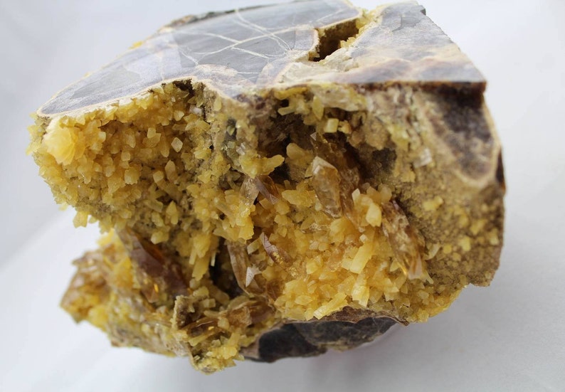 Large Elk Creek Calcite With Barite Crystal Mineral Specimen | Etsy