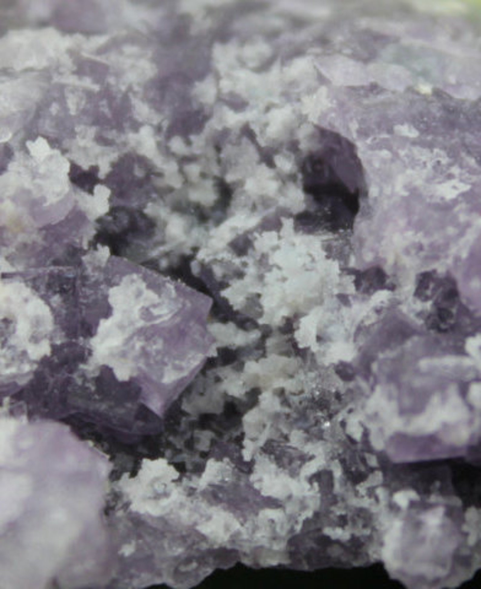 Purple Fluorite on Barite, Quartz Mineral Specimen Dorris Family Mined ...