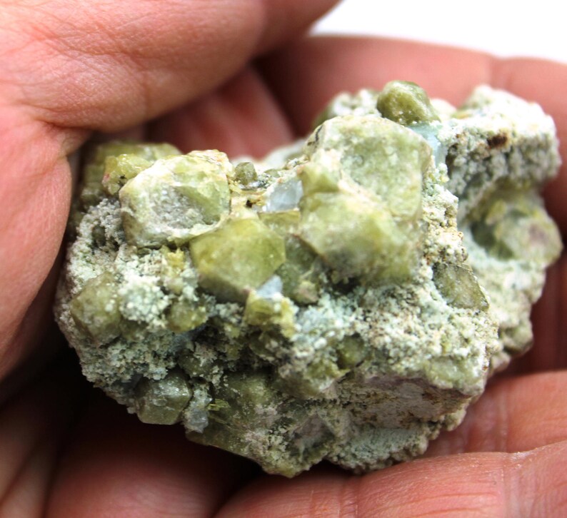 Green Grossular Raw Garnet Crystal Cluster Specimen GRNG1 | Etsy