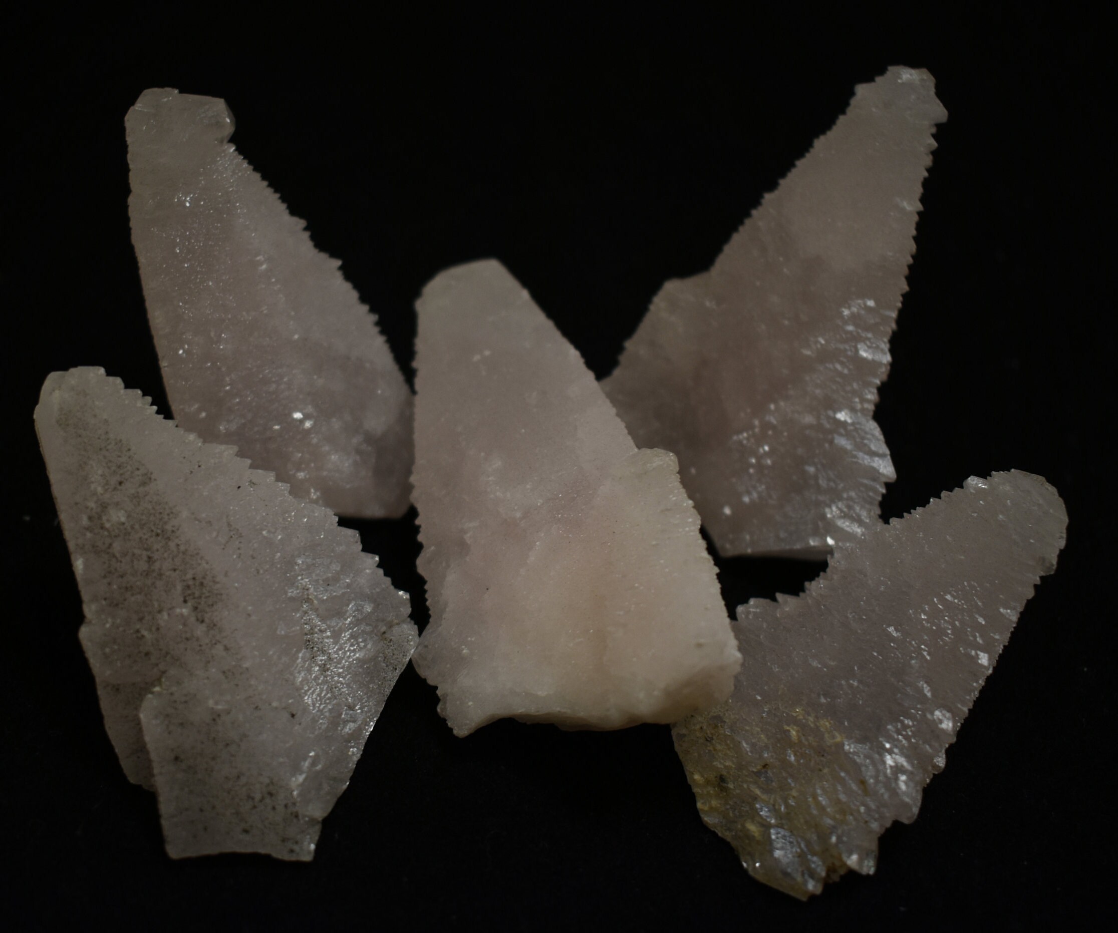 Single Trigonal Pale Pink Calcite Var. Manganoan Crystal Specimen ...