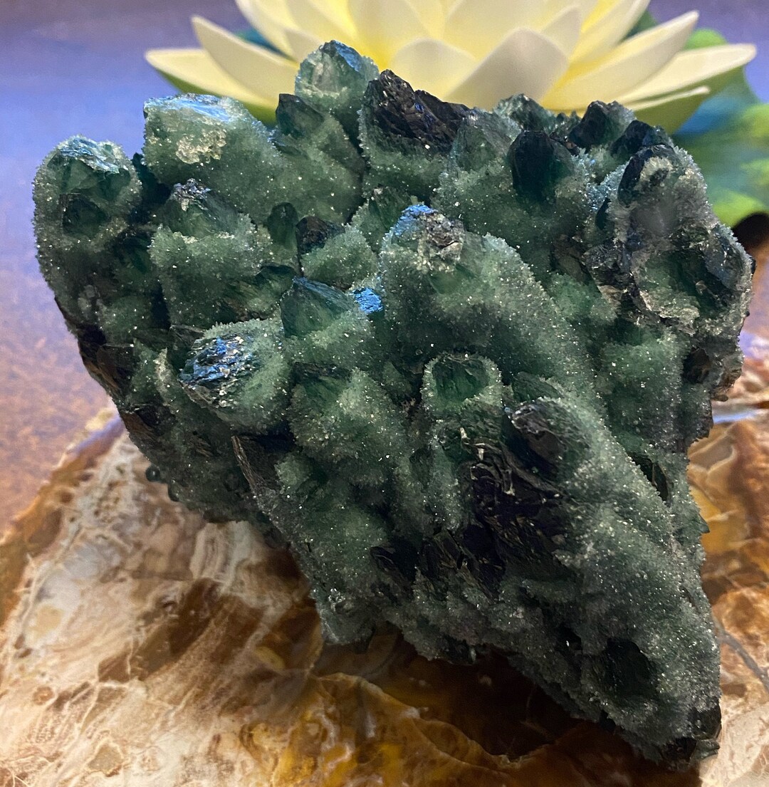 Chromium Green Quartz Cluster Specimen GQUA3 - Etsy