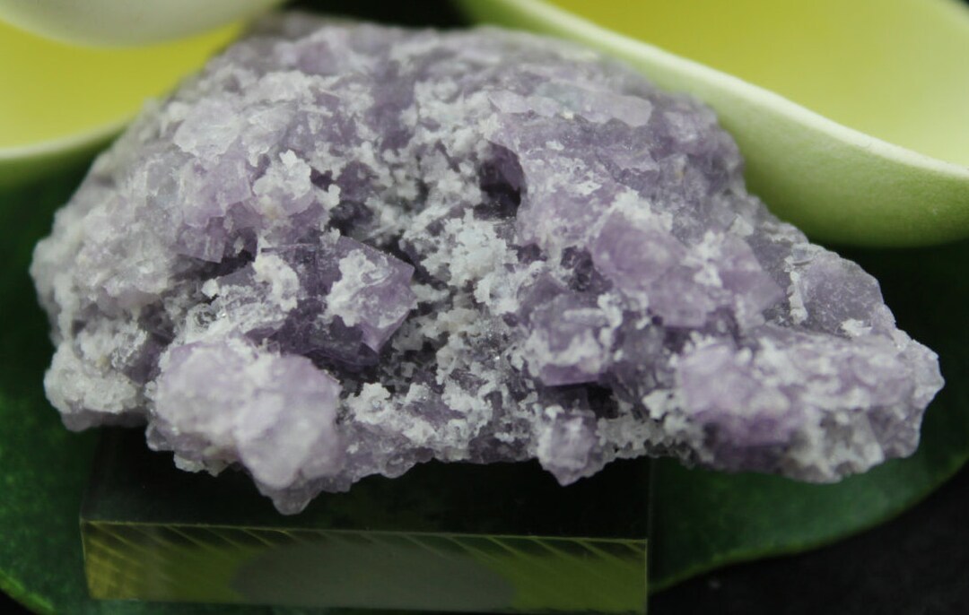 Purple Fluorite on Barite, Quartz Mineral Specimen Dorris Family Mined ...