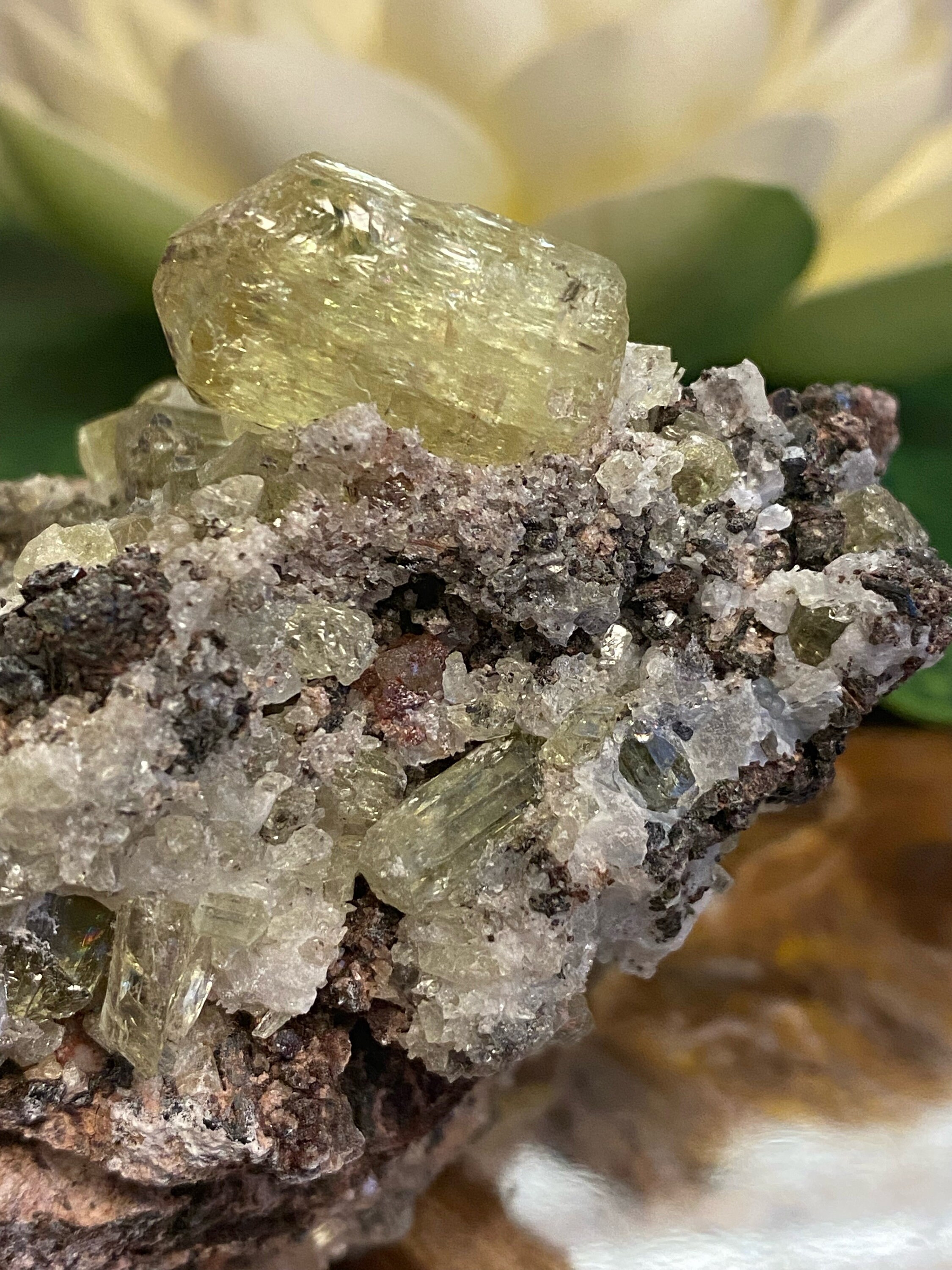Fluorapatite Crystals on Matrix Specimen APA25 | Etsy