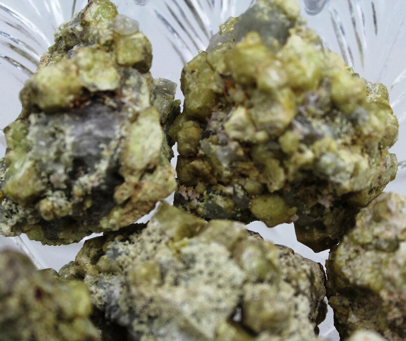 Green Grossular Raw Garnet Crystal Cluster Specimen GRNG1 - Etsy