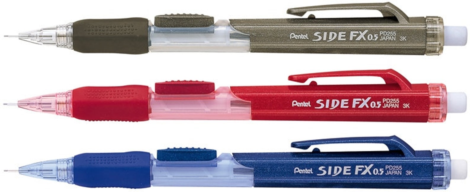 Pentel SIDE FX 0.5 PD255 Automatic Pencils 3 Classical Color - Etsy