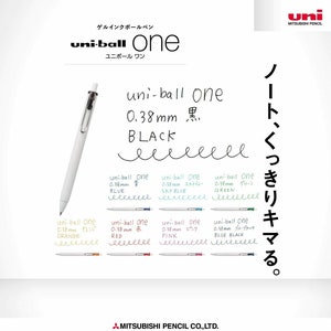 Uni-ball One Gel Pen 0.38 Mm 8 Color Set.made in Japan - Etsy