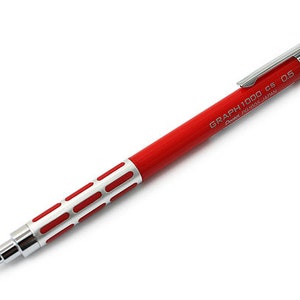Pentel Graph 1000 0.5mm Mechanical Pencil Limited Edition RED BARREL ...