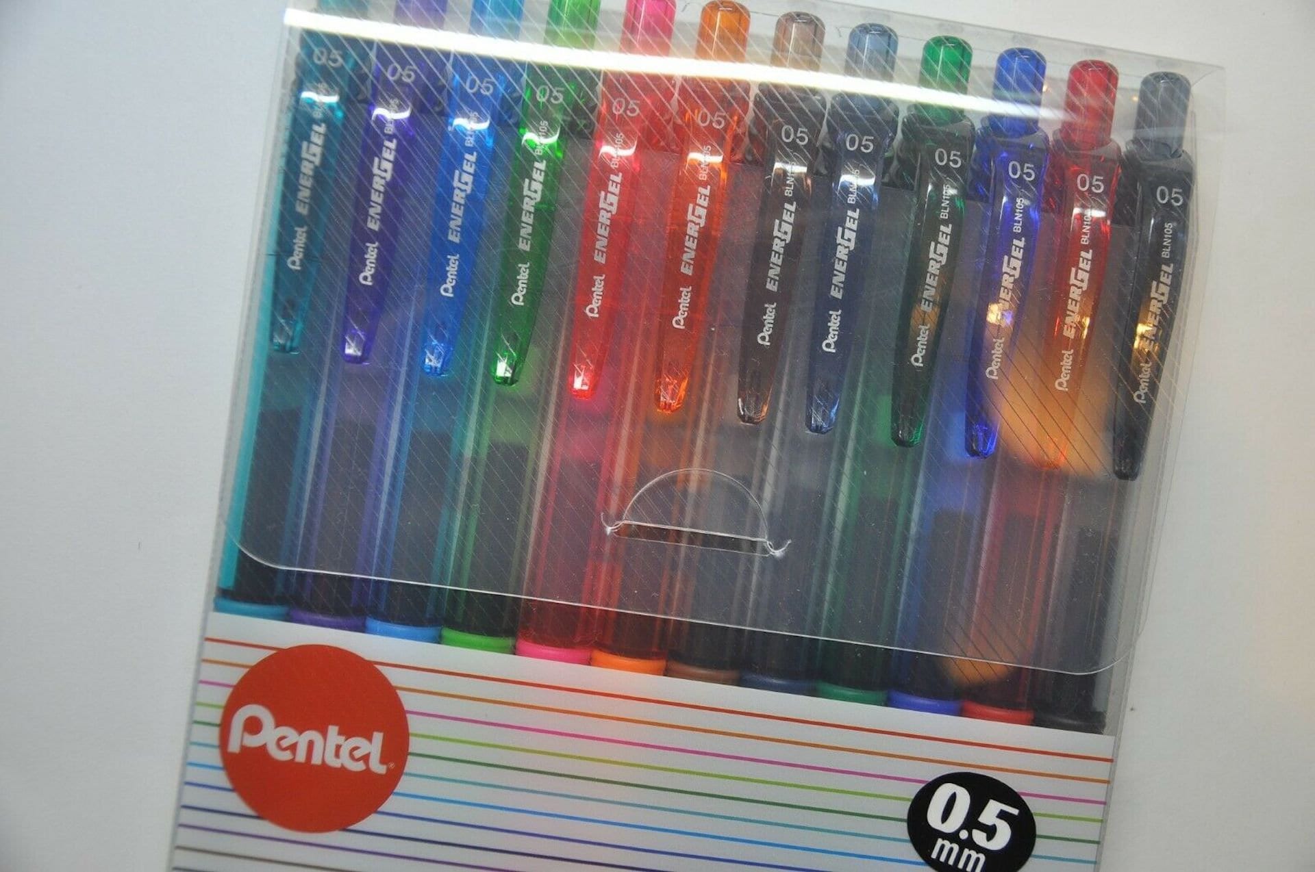 Pentel Energel-x Rollerball Pen 0.5 Mm 12 Pc's Color Set - Etsy