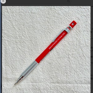 Pentel Graph 600 0.5mm Drafting Mechanical Pencil- Red Body + HB Refill ...