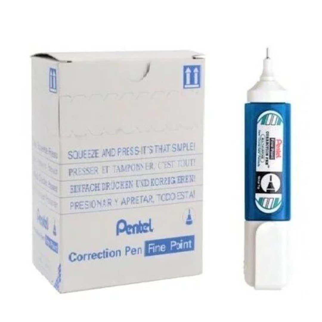 12 X Pentel ZL31-W Fine Point Tip Correction Pen Fluid 12 Ml Multi Purpose Presto - Etsy