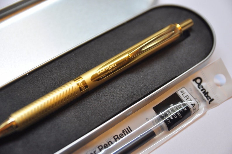Pentel EnerGel Alloy Retractable Gel Roller Pen 0.7mm Golden | Etsy Pentel EnerGel Alloy Retractable Gel Roller Pen 0.7mm Golden | Etsy