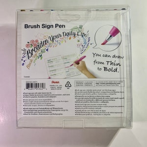 24 Colors New Pentel Fude Touch Brush Sign Pen 24 Colors BOX SET _12 ...
