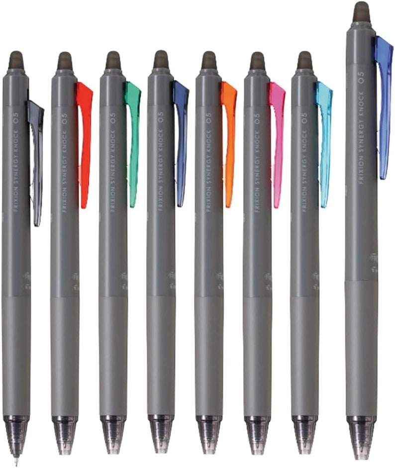 Pilot Frixion Synergy Knock Erasable Gel Pen 0.4mm - 8 Color Set - Etsy