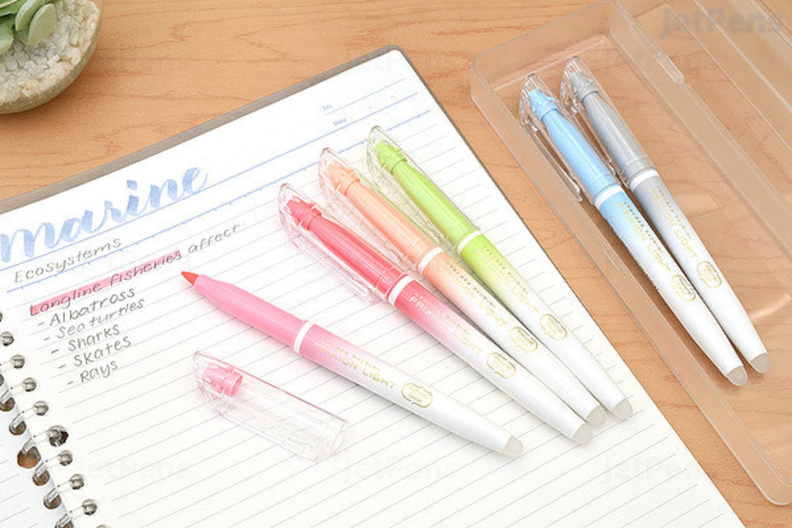 Pilot Frixion Light Natural Color Erasable Highlighter - 6 Color Set - Etsy