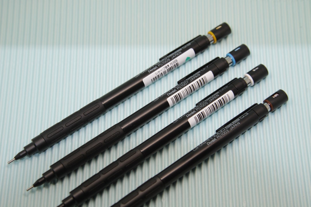 4 X Pentel GRAPH 1000 Mechanical Drafting Pencil 0.3,0.5,0.7,0.9mm 4 ...