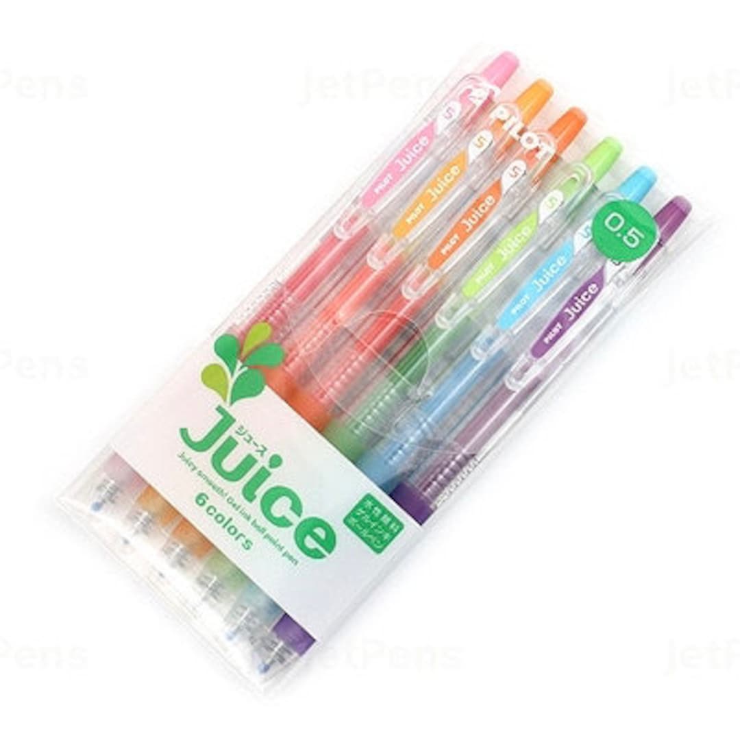 Pilot Juice Gel Pen 0.5 Mm 6 Color Set. - Etsy