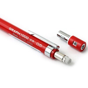 Pentel Graph 1000 0.5mm Mechanical Pencil Limited Edition RED BARREL ...