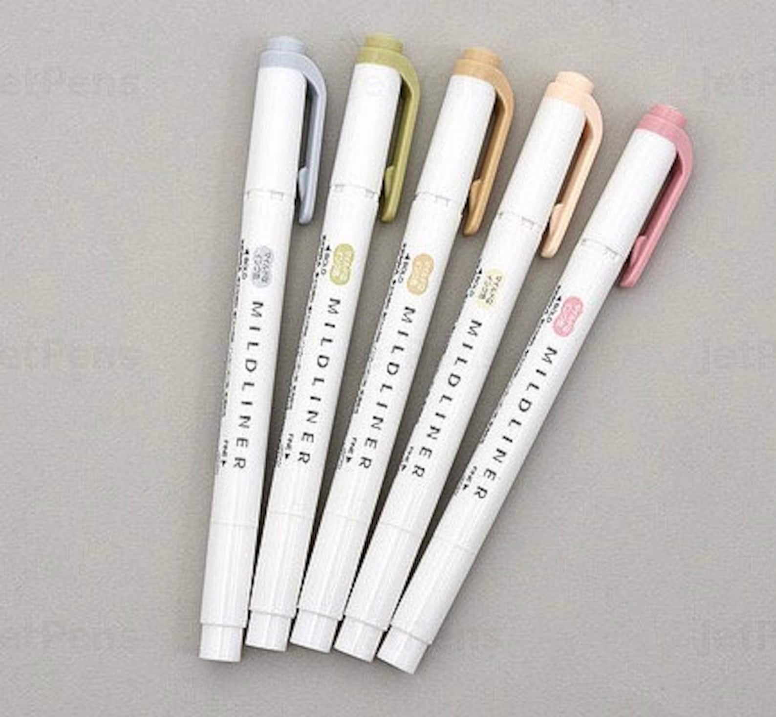 ZEBRA Mildliner Double-sided Highlighter - Fine / Bold - 5 Natural ...