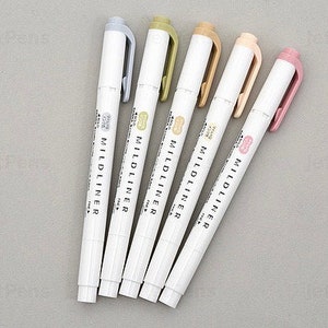 ZEBRA Mildliner Double-sided Highlighter - Fine / Bold - 5 Natural ...