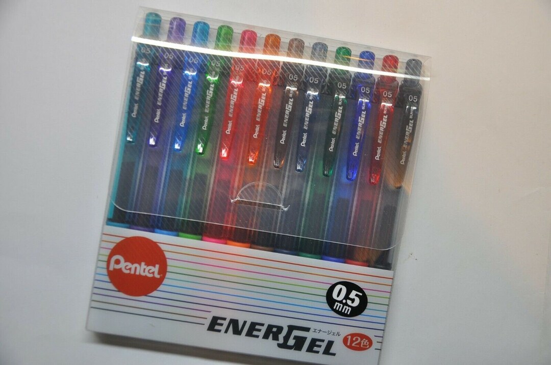 Pentel Energel-x Rollerball Pen 0.5 Mm 12 Pc's Color Set - Etsy