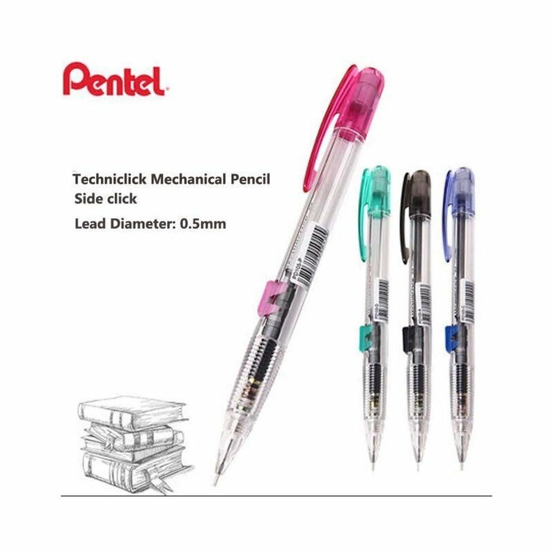 Pentel Techniclick Mechanical Pencil 0.5mm 4 Colors Set - Etsy