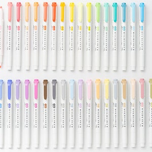 Zebra Mildliner Highlighter Full 35 Colors Box Set NEW Set Limited ...