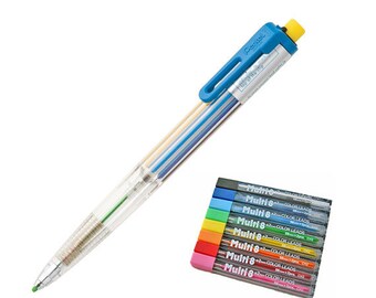 Pentel MULTI 8 Color 8-in-1 Highlighter Crayon Mechanical | Etsy