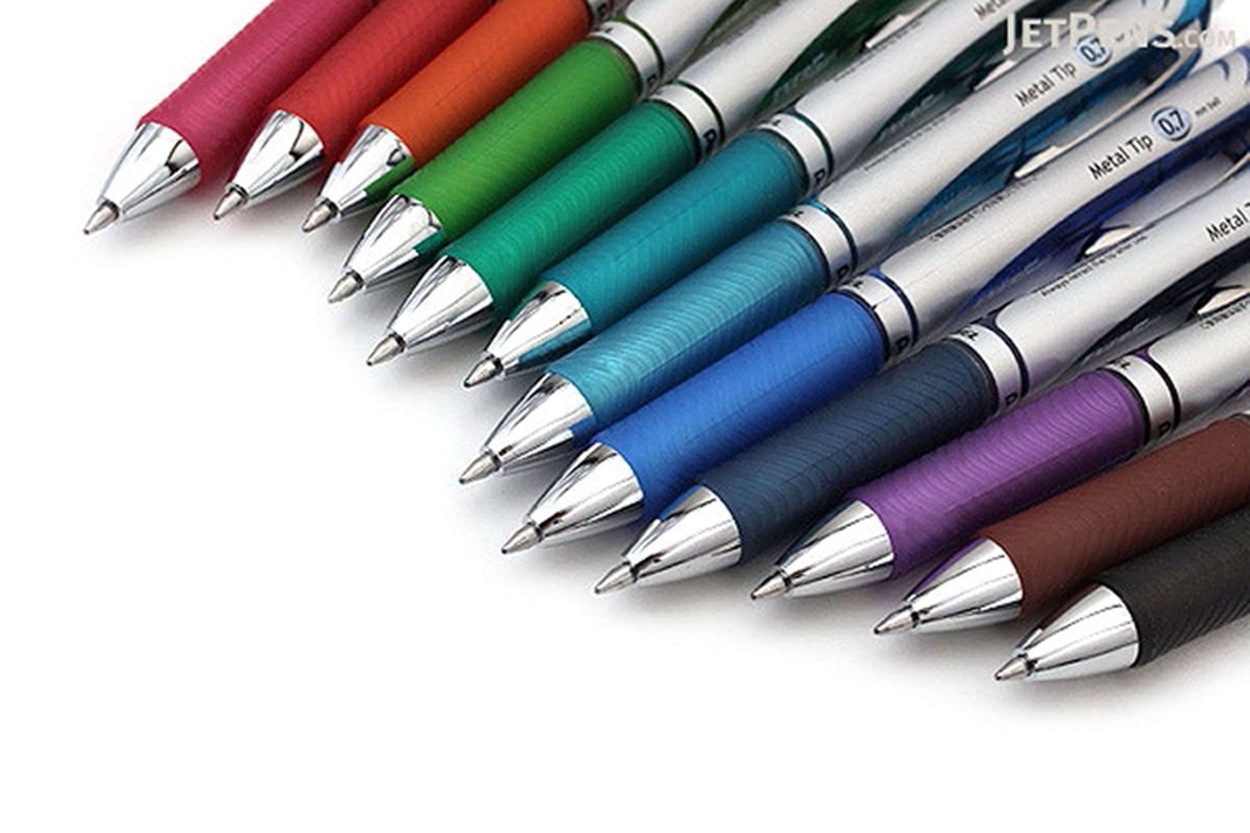 12 Colors Set Pentel Energel Pen 0.7mm 12 Pcs Gel Pens. | Etsy