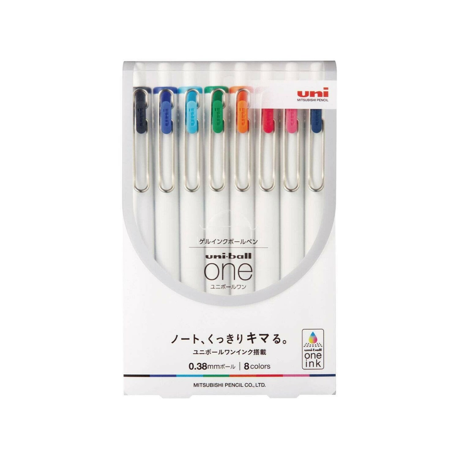 Uni-ball One Gel Pen 0.38 Mm 8 Color Set.made in Japan - Etsy