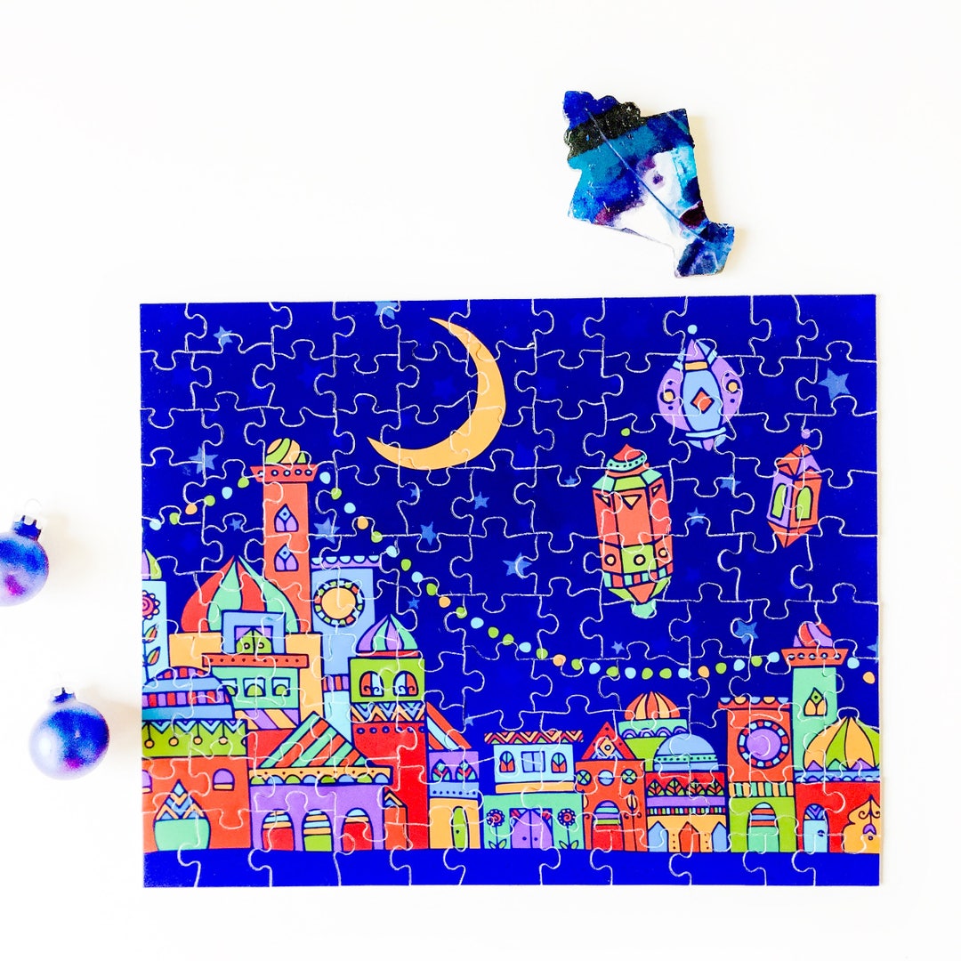 Islamic Games and Puzzles, Islamic Toy for Children, Mosque Puzzle ...