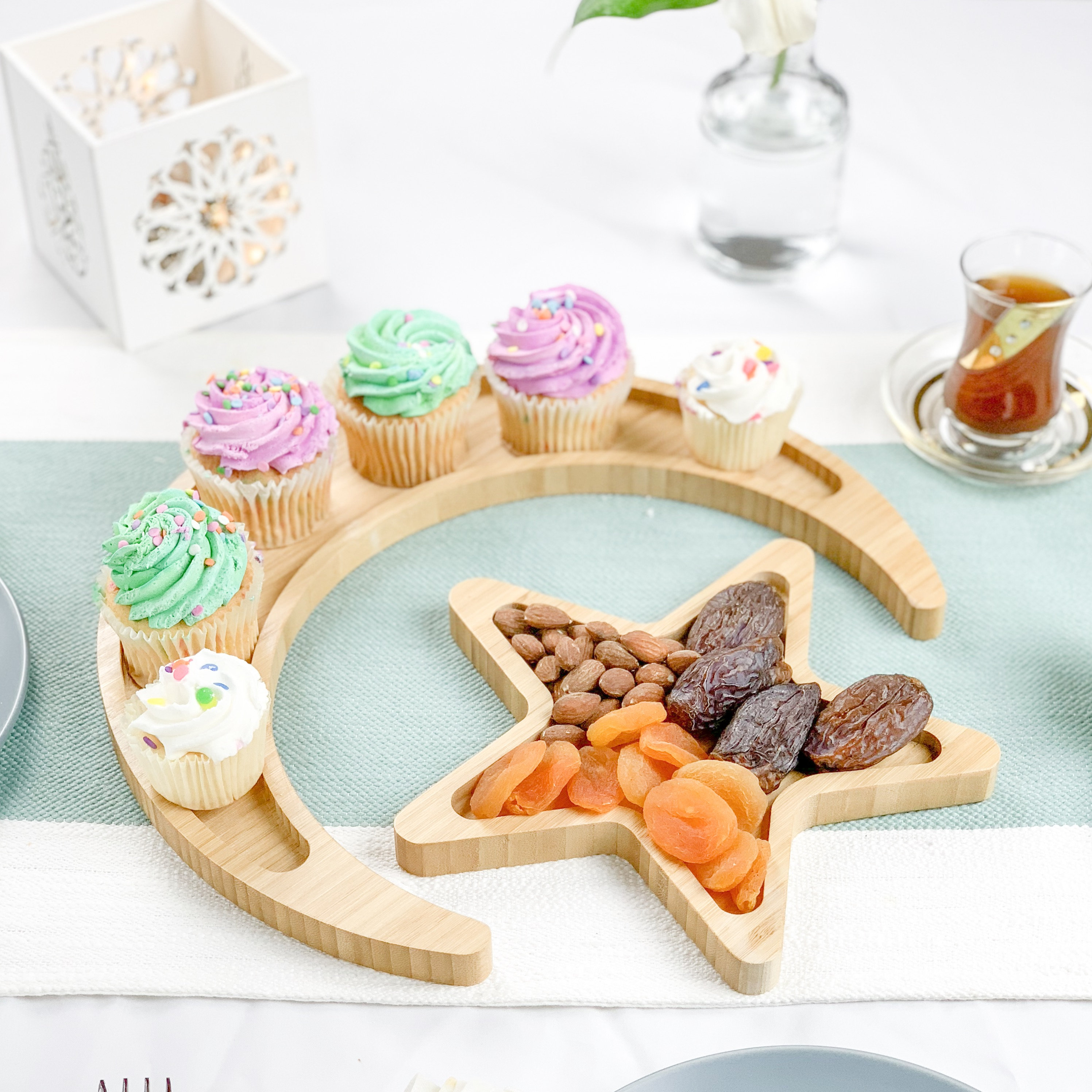 With A Spin Crescent Moon and Star Tray Moon and Star - Etsy