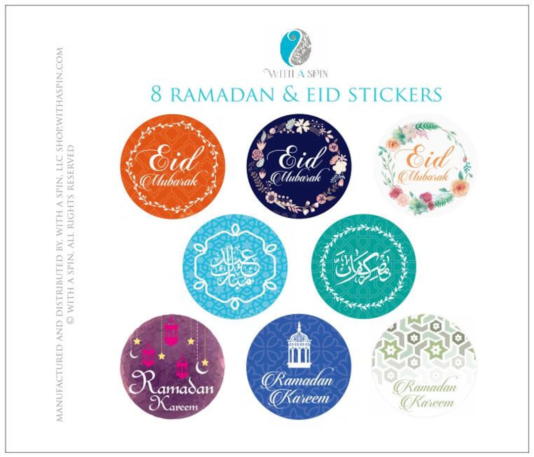 Islamic Stickers. Muslim Stickers. Eid Stickers. Eid Gift, Ramadan Gift ...