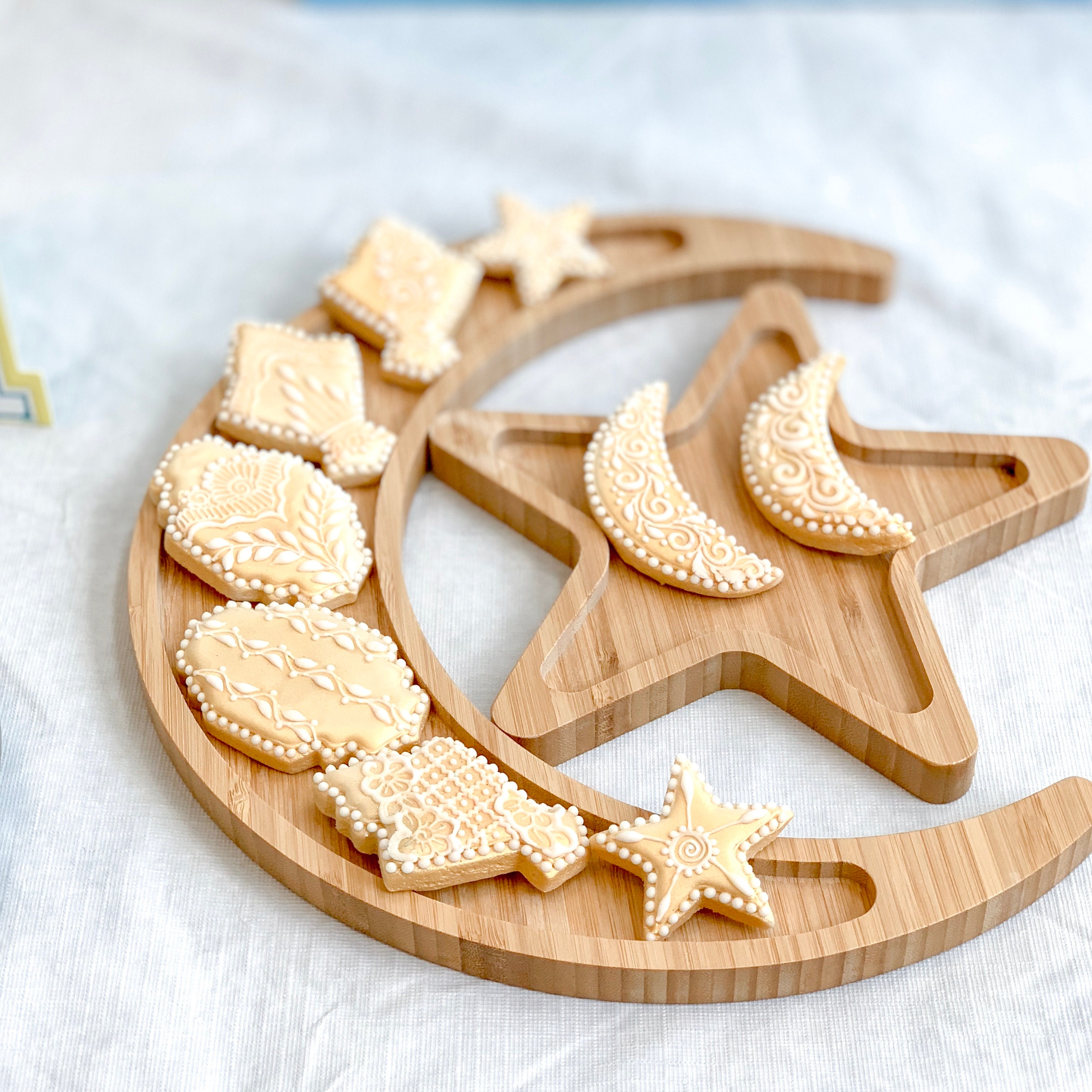 With A Spin Crescent Moon and Star Tray Moon and Star - Etsy