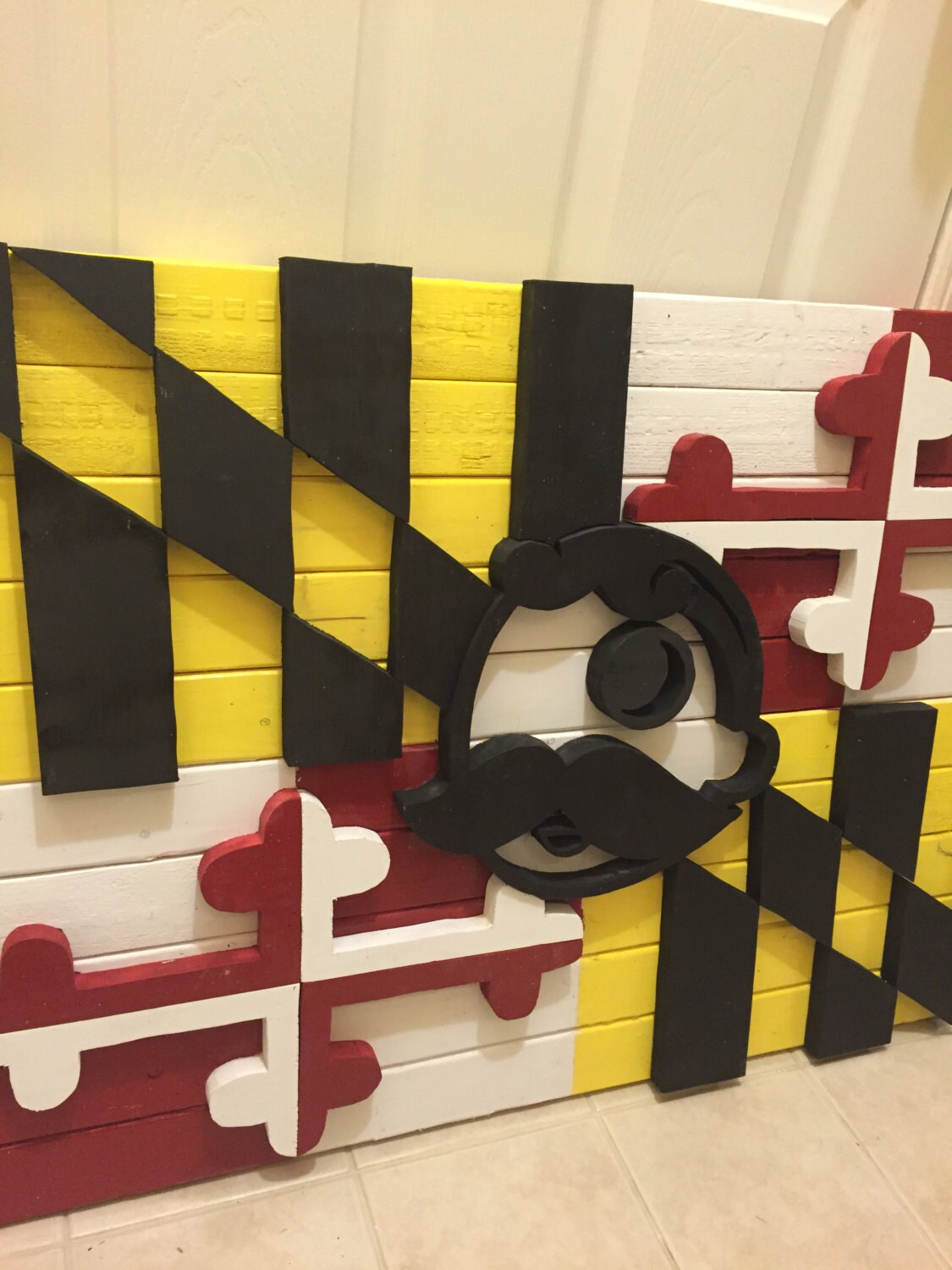 3D Wood Maryland Flag Wall Art With Natty Boh Man - Etsy