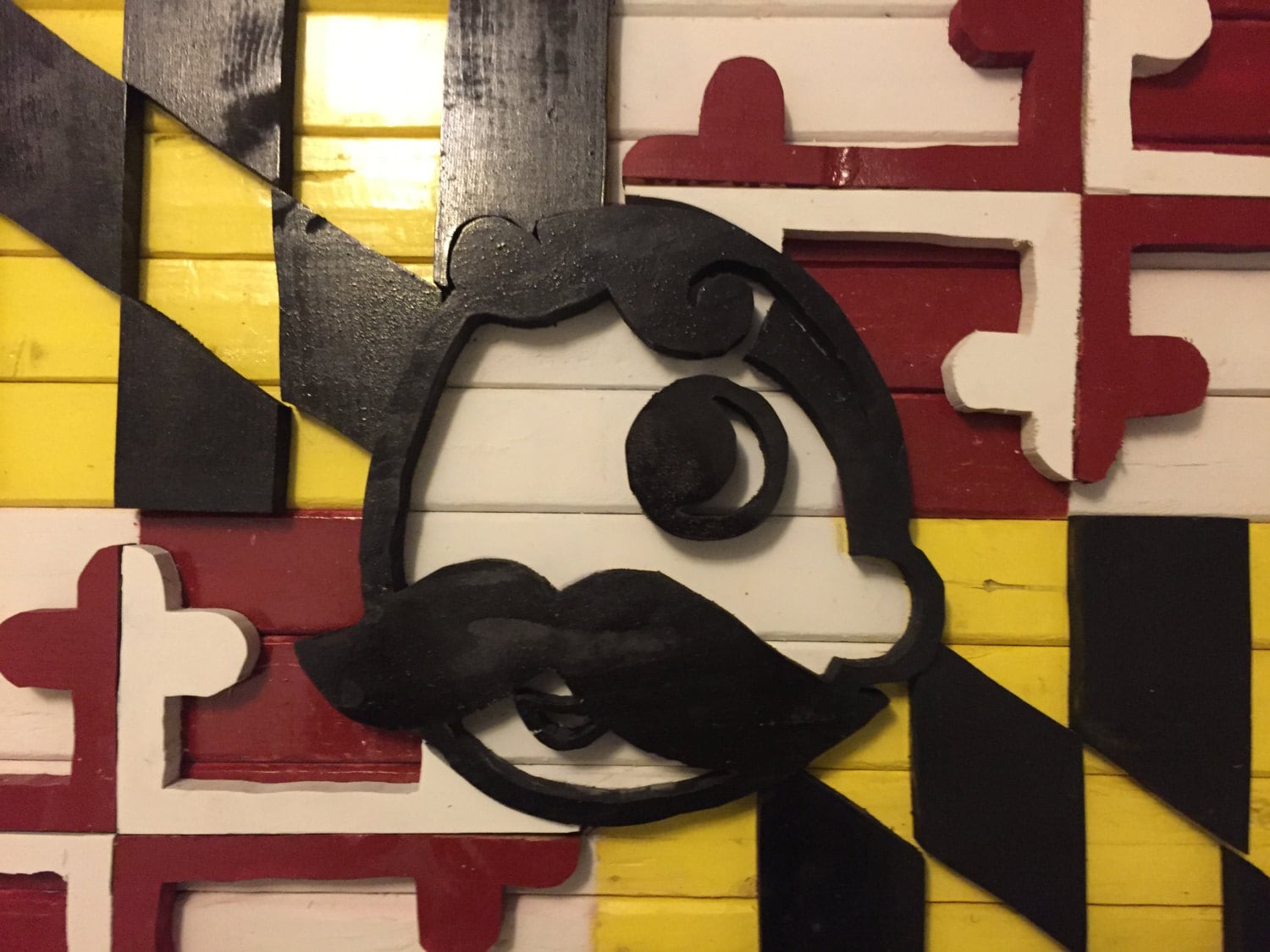 3D Wood Maryland Flag Wall Art With Natty Boh Man - Etsy