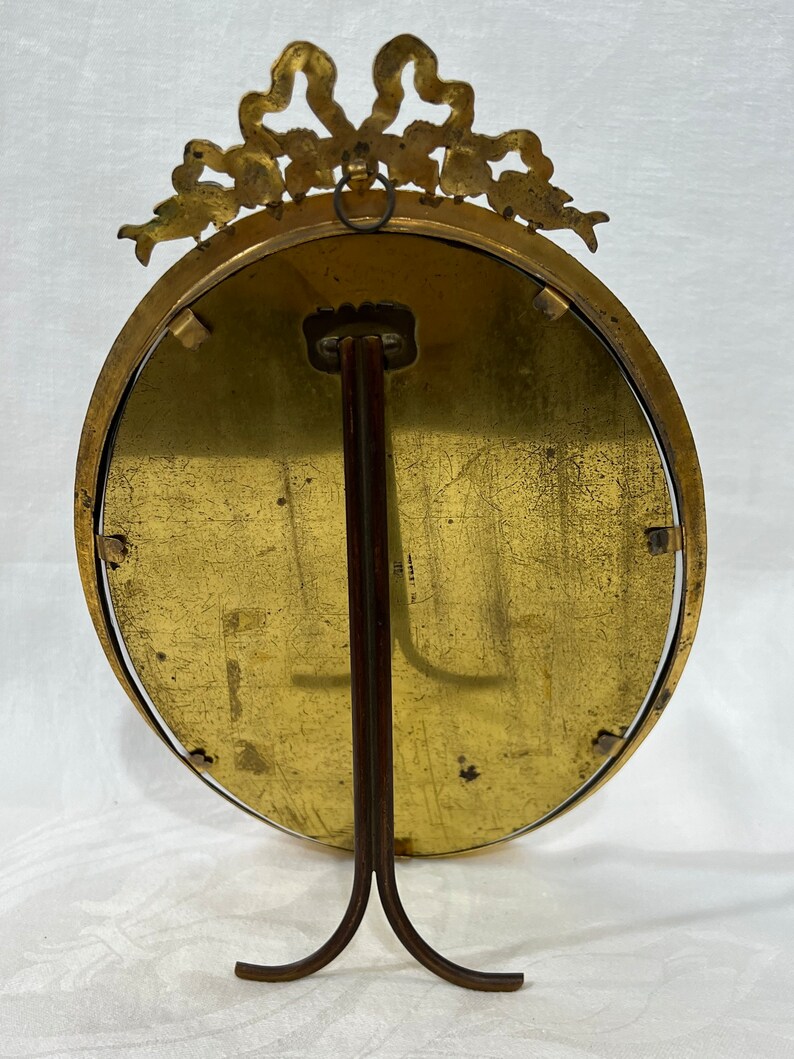 Beautiful French Bronze Oval Frame - Etsy