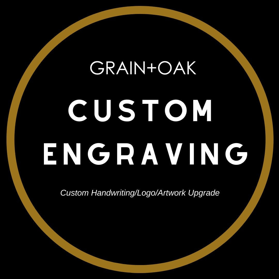 Custom Engraving/logo/artwork Upgrade includes Free Digital - Etsy