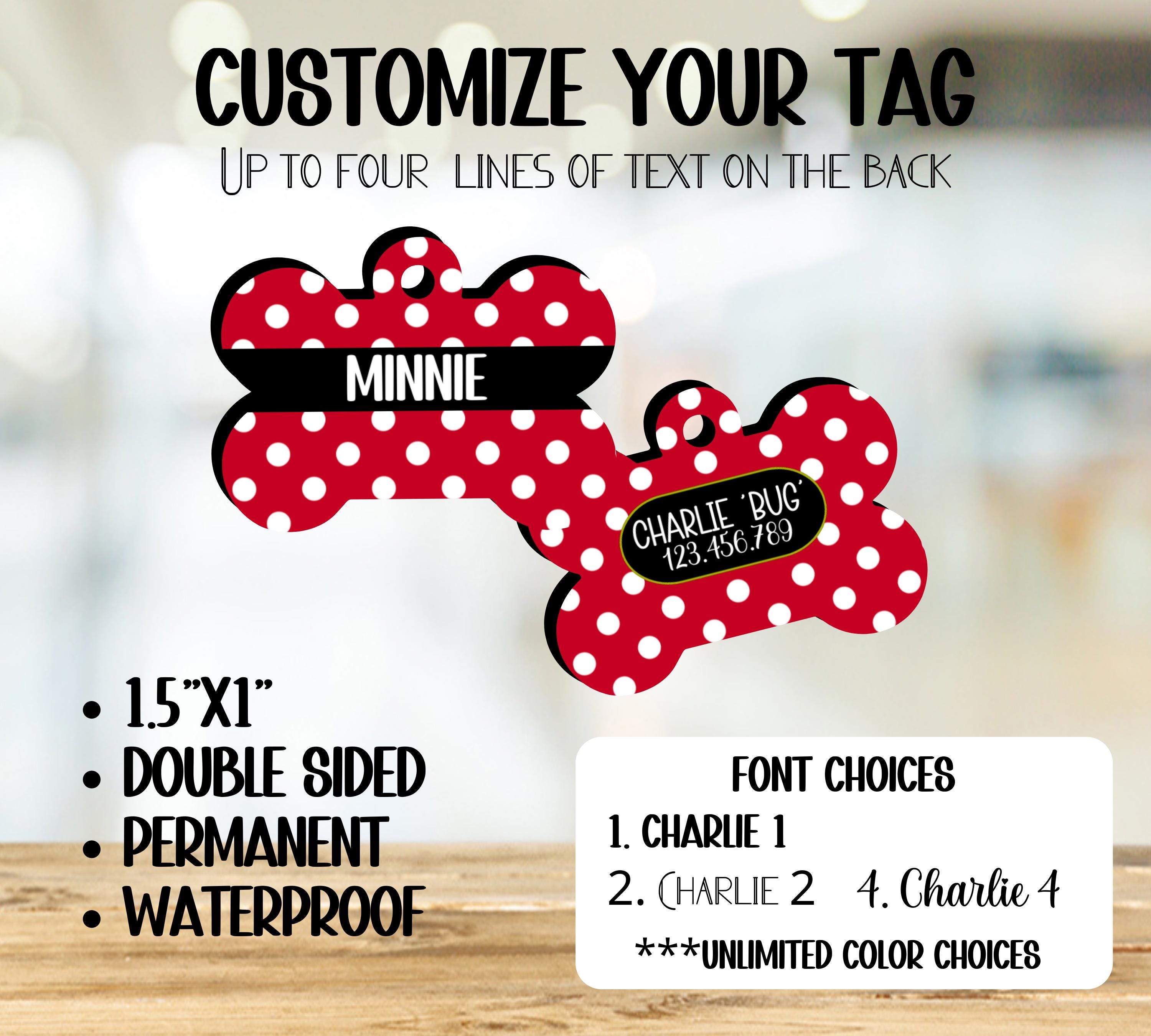 Cartoon Dog Tag - Personalized Dog Tag, Custom Dog Tag, Pet Tag, Pet ID ...