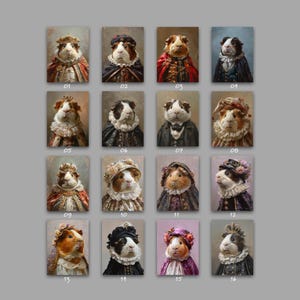 Custom Guinea Pig Portrait From Photo | King Queen, Regal Rodent ...