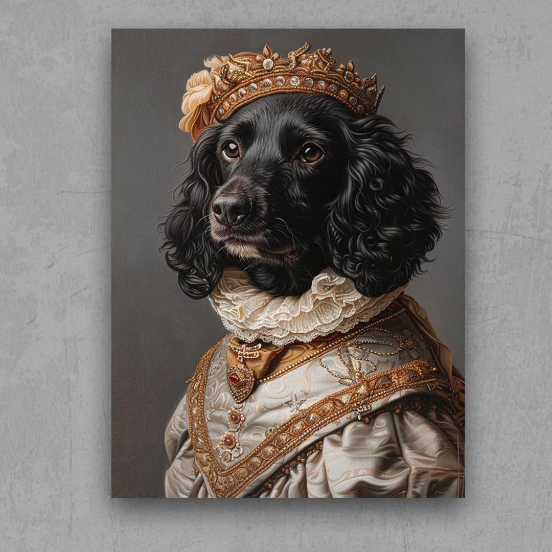 Custom Royal Cavalier King Charles Spaniel Wall Art - Personalized Pet ...